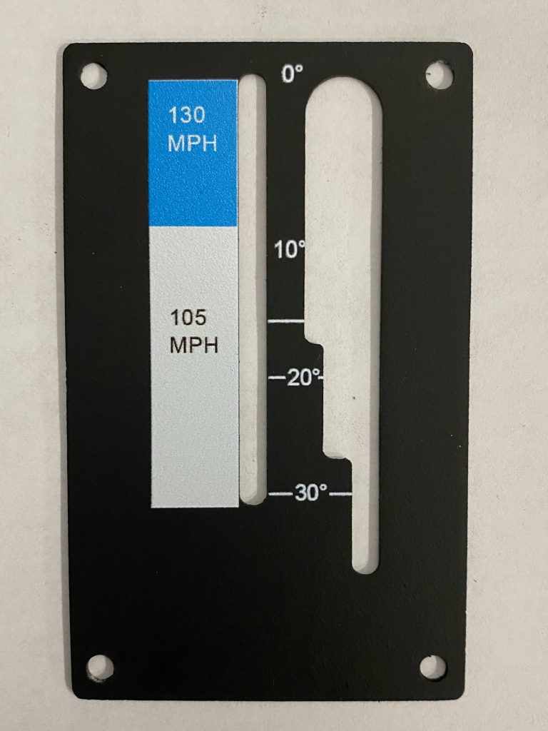 Cessna 177B Flap Placard - Custom Aircraft Instrument Panels- Superior ...