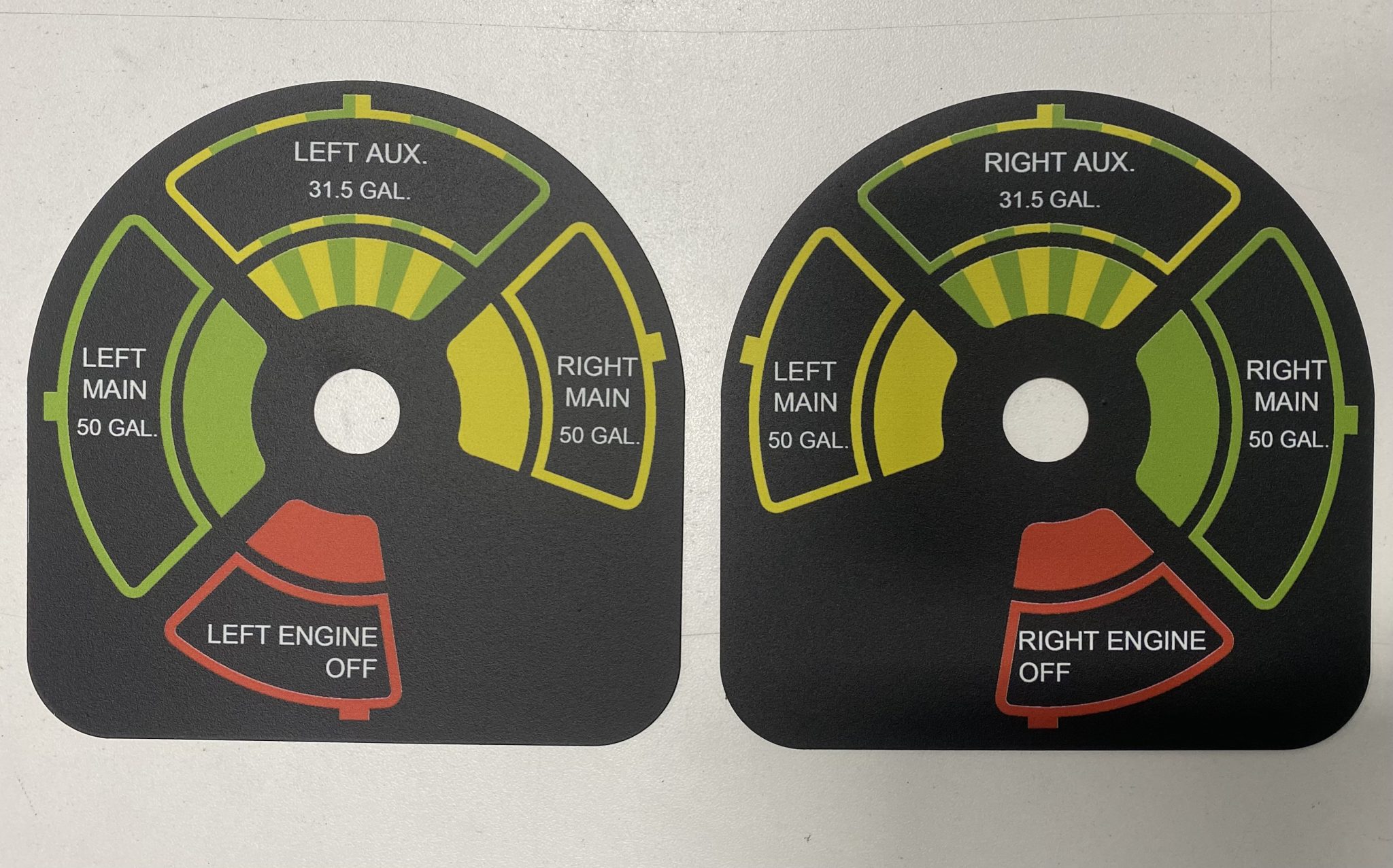 Cessna 177RG Flap Placard (Late) - Custom Aircraft Instrument Panels ...